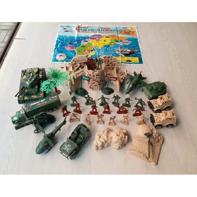 Jual PRODUK- MAINAN MILITARY EQUIPMENT TENTARA FIGURE COMBAT SET ...