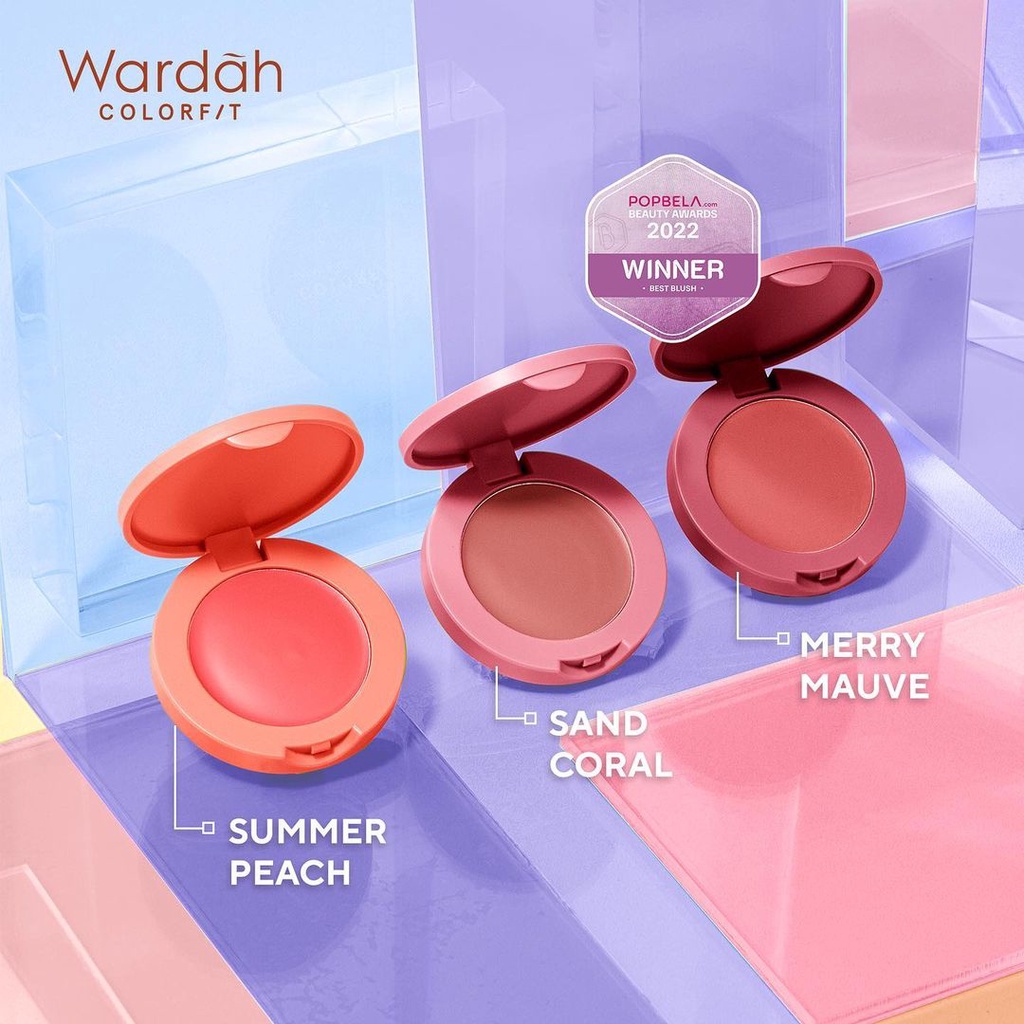 Jual WARDAH COLORFIT CREAM BLUSH - 3gr | Shopee Indonesia