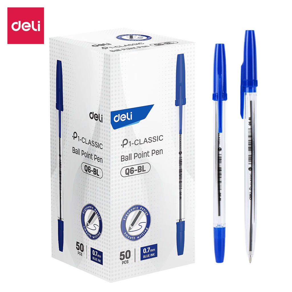 Jual Deli Ballpoint Pen / Pulpen Bolpoin 0.7mm Penulisan Halus Tinta ...