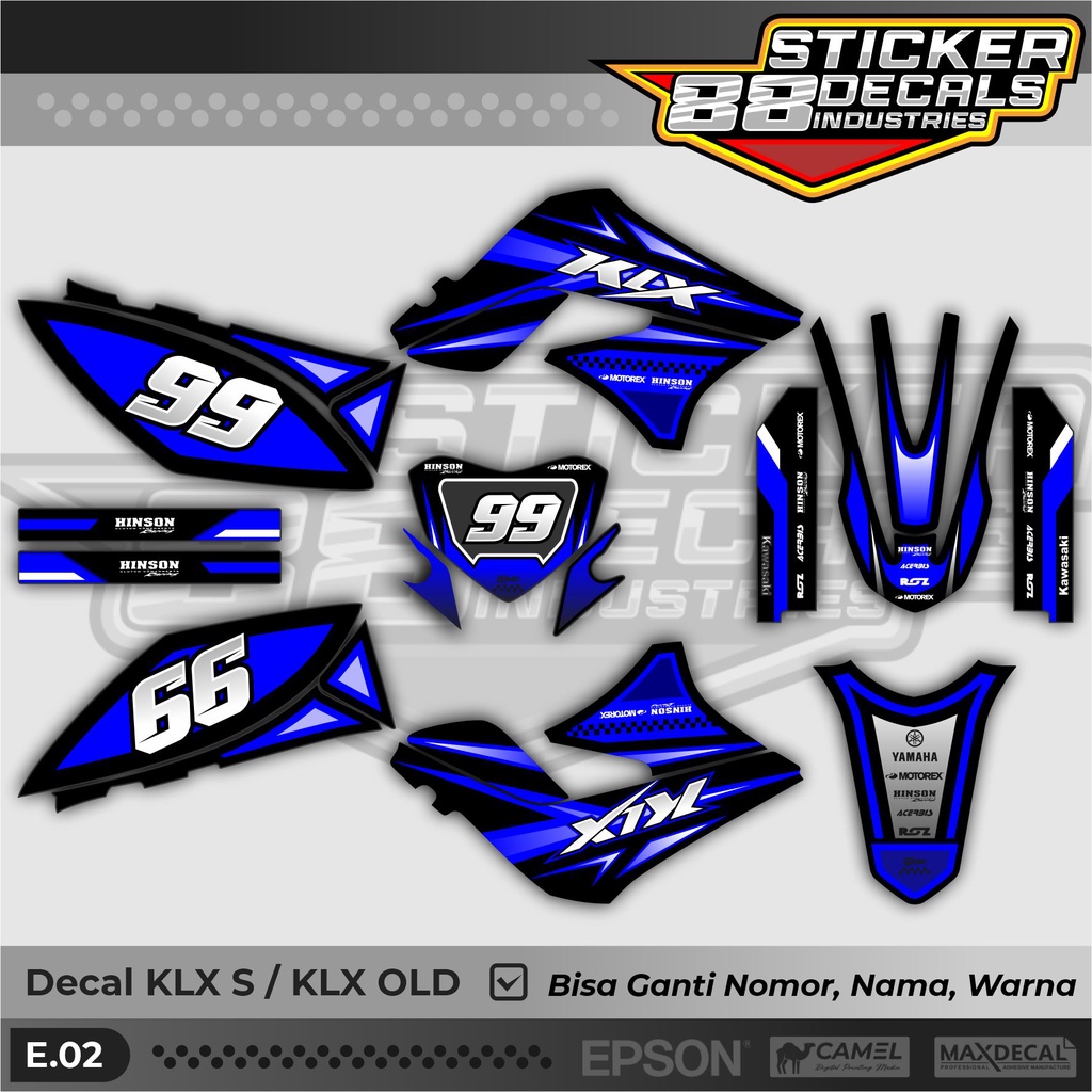 Jual Stiker motor Decal Sticker Full Bodi Kawasaki Klx S / Klx Old ...