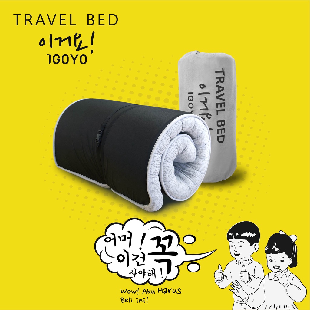 Jual IGOYO Travel Bed 8cm All Size 80/90/120/140x190cm / Kasur Gulung ...