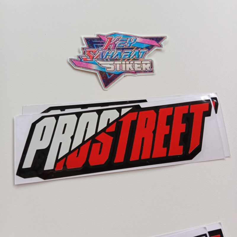 Jual STICKER PROSTREET PUTIH MERAH STICKER MOTOR STICKER MOBIL PARIASI ...