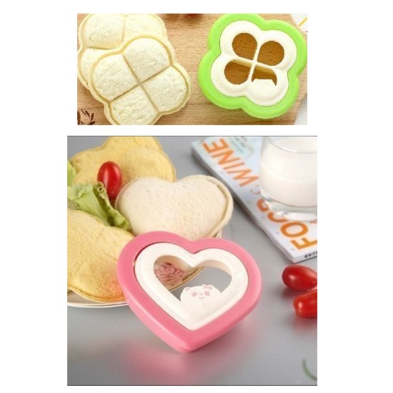 Jual Cetakan Bento Roti Kue Tawar Cake Sandwich Bread Mold Motif Bentuk ...