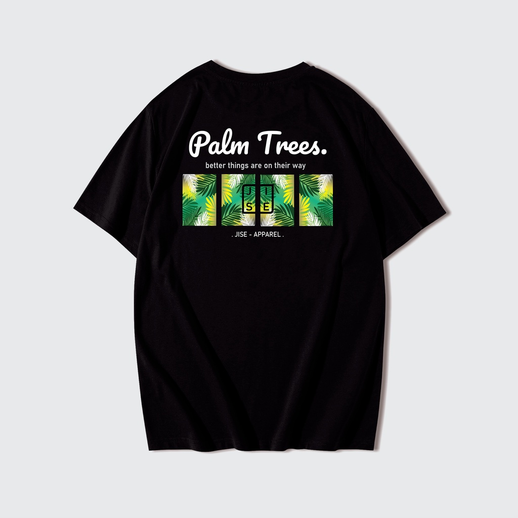 Jual Jise Kaos - Palm Trees - Hitam | Shopee Indonesia