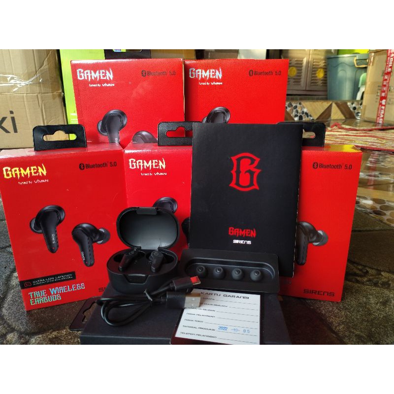 Jual Gamen Sirens TWS Bluetooth 5.0 Ultra-Low Latency HD Sound Quality ...