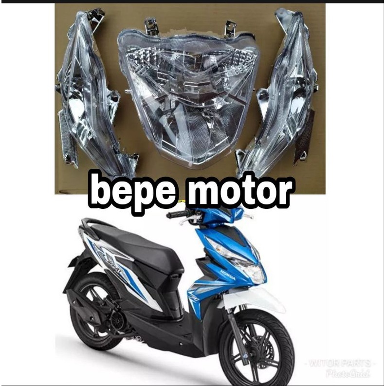 Jual Paket lampu Honda beat fi new esp iss tahun 2016-2019 reflektor ...