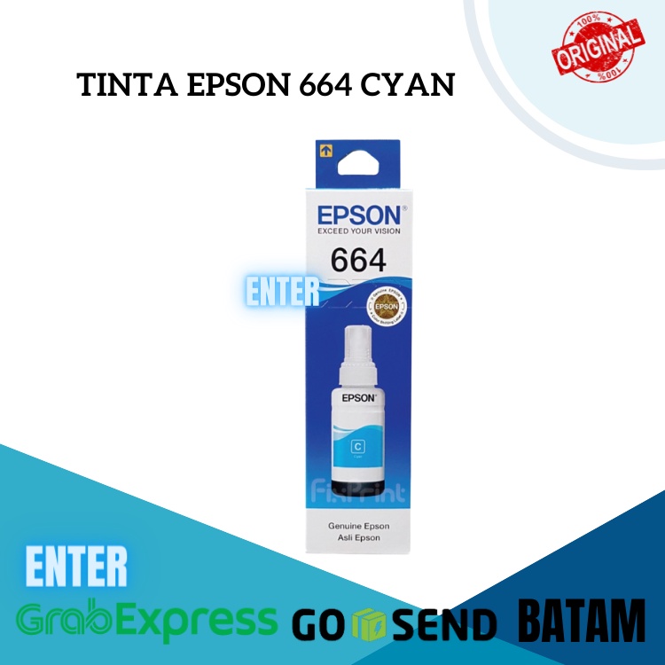 Jual TINTA EPSON 644 CYAN ORIGINAL | Shopee Indonesia