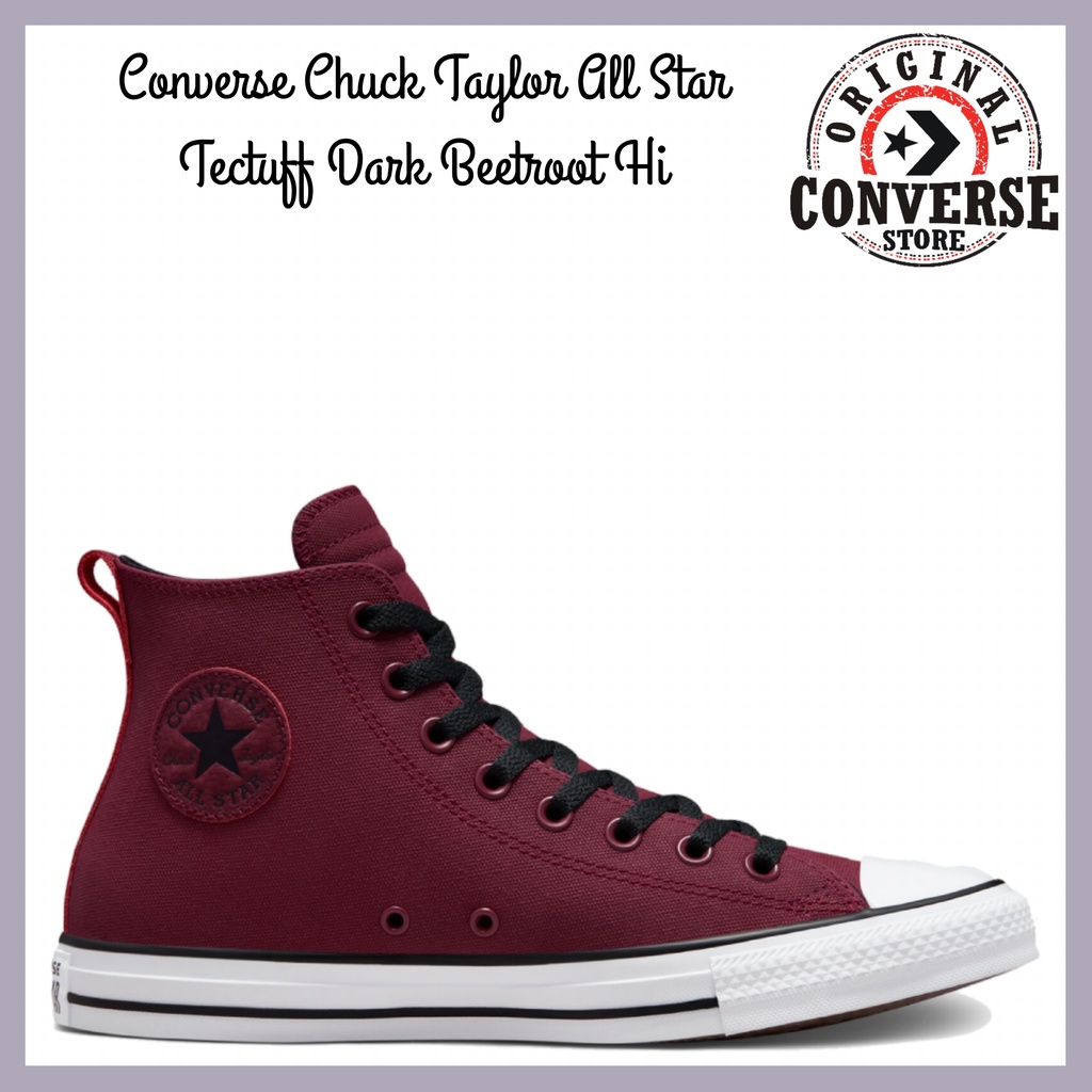 Jual ORIGINAL CONVERSE CHUCK TAYLOR ALL STAR TECTUFF DARK BEETROOT Hi ...