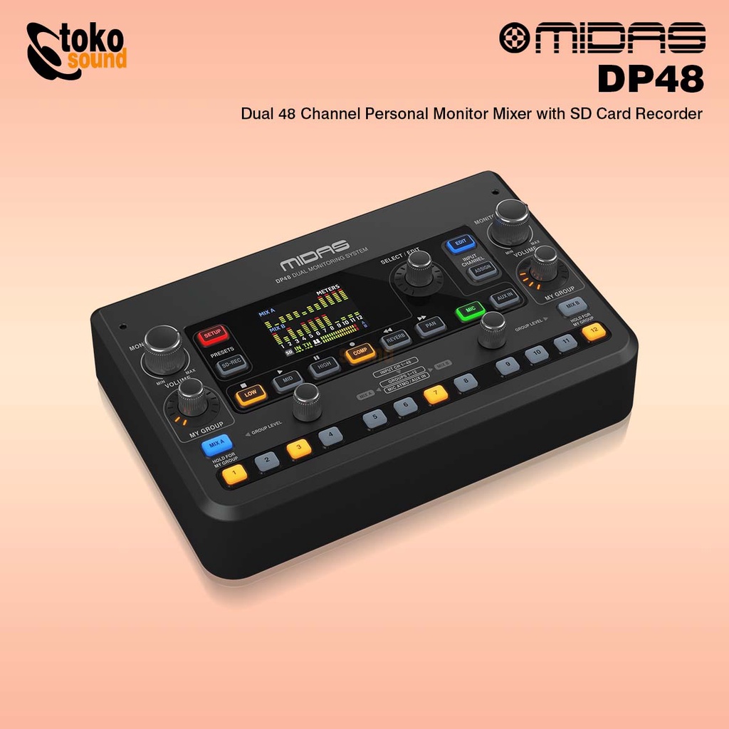 Jual Midas DP48 - 48 Channel Mixer Personal | Shopee Indonesia