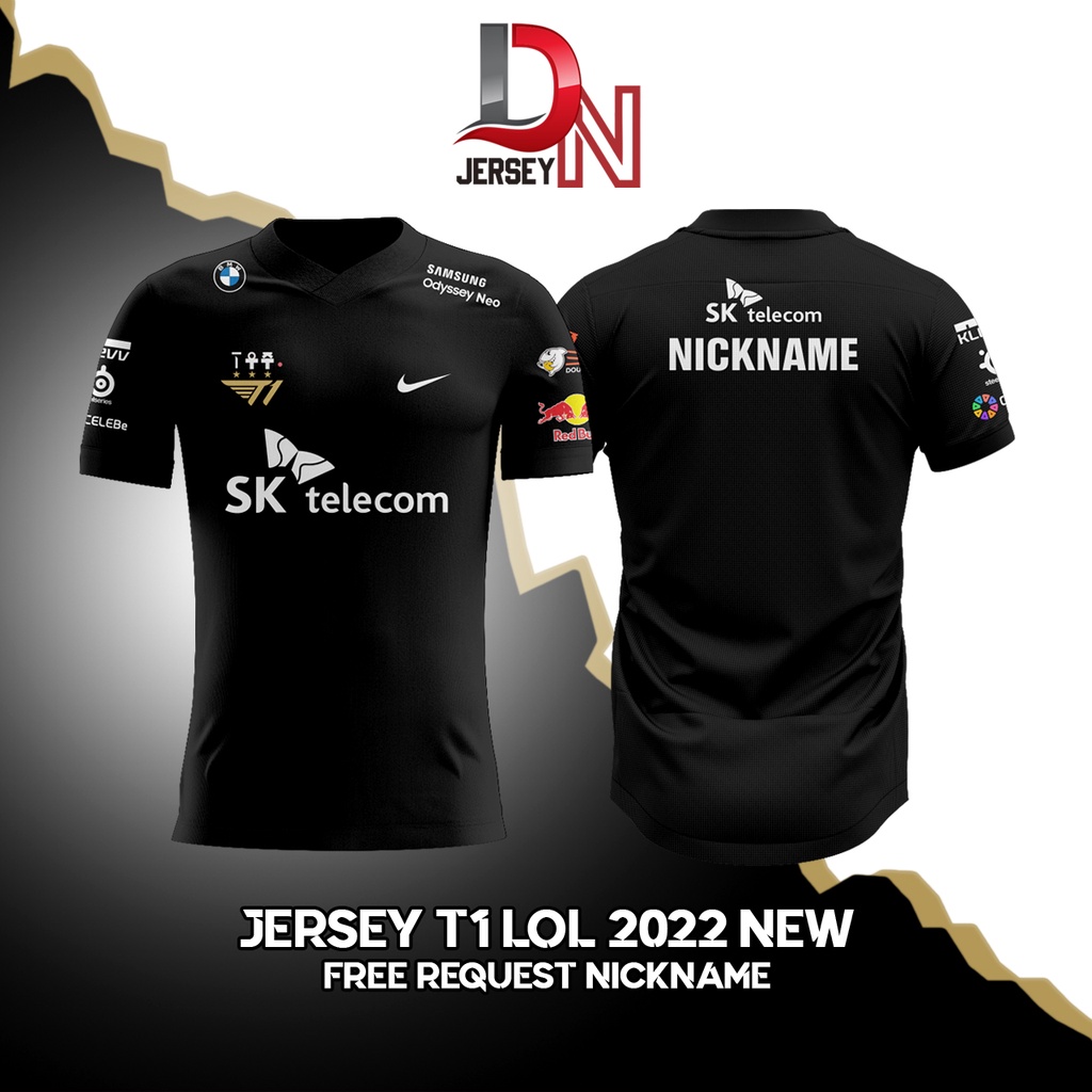 Jual JERSEY Baju Kaos T1 Lol 2022 - 2023 New (gratis request nickname ...