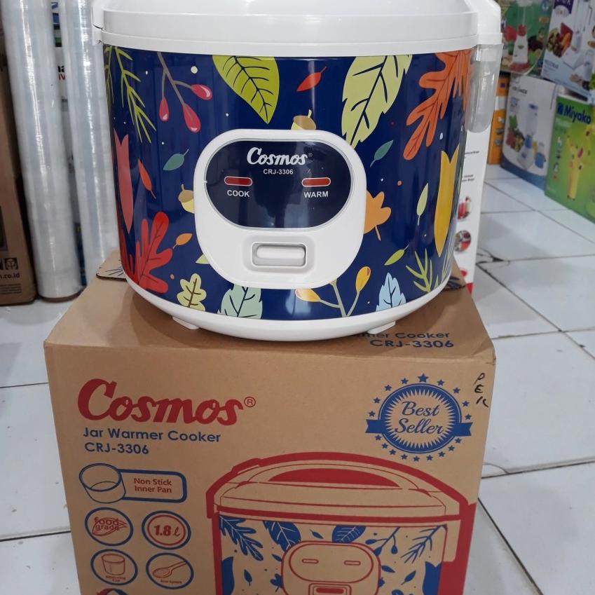 Jual Stok Terbatas Magic Com COSMOS 1,8L CRJ 3306 rice cooker 3 in 1 | Shopee Indonesia