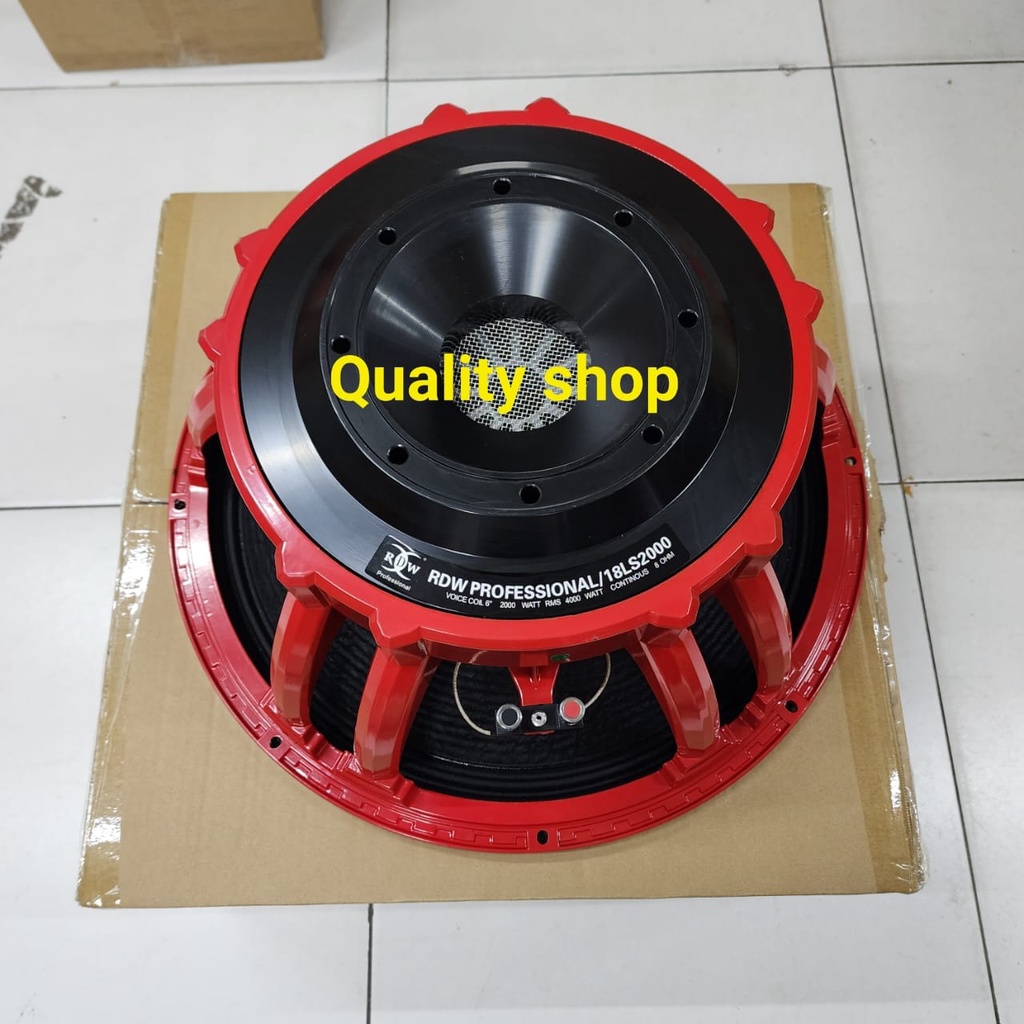 Jual KOMPONEN SPEAKER RDW 18LS2000 SPEAKER 18 INCH 18 LS 2000 MERAH ...