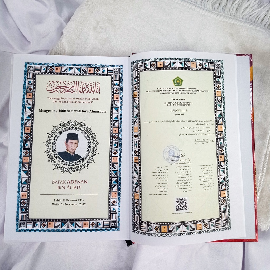 Jual Al Quran Wakaf Free Sisipan Ukuran A5 Sebagai Pengganti Yasinan 40 ...