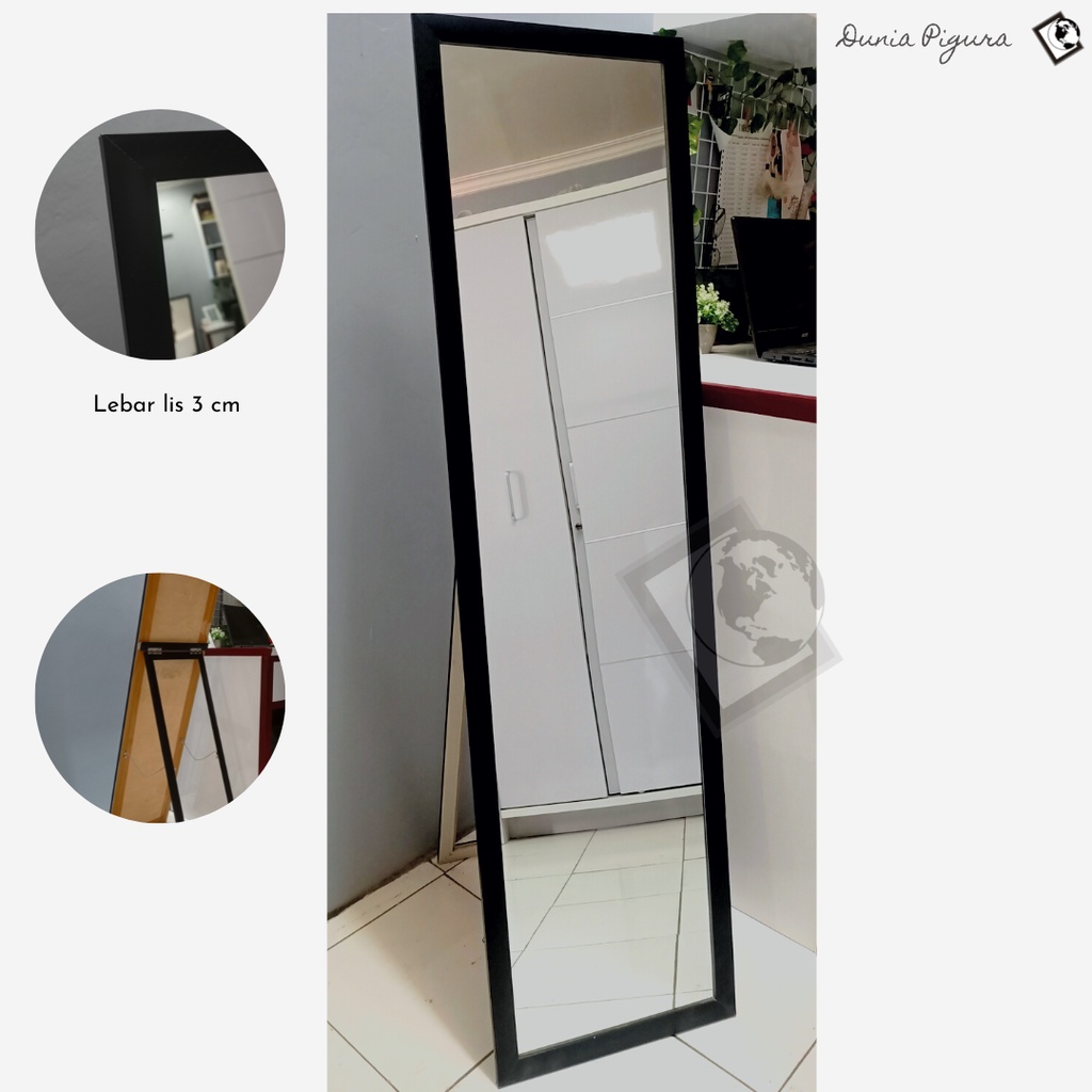 Jual [BANDUNG] Standing Mirror Cermin Full Body 127 x 35 cm | Gosend ...