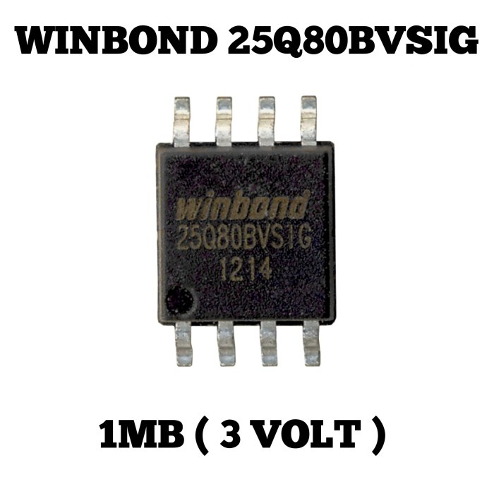 Jual IC SPI Flash 1Mb Winbond 25Q80 25Q80BVSIG | Shopee Indonesia