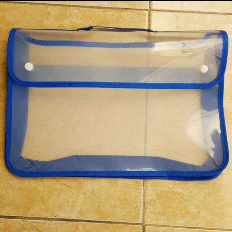 Jual Map Plastik Kancing 2 Brief Bag School map sekolah kerja | Shopee ...