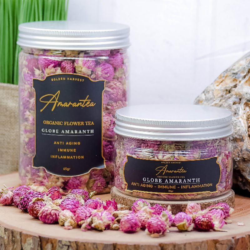 Jual TEH BUNGA GLOBE AMARANTH TEA GOLDEN HARVEST | Shopee Indonesia