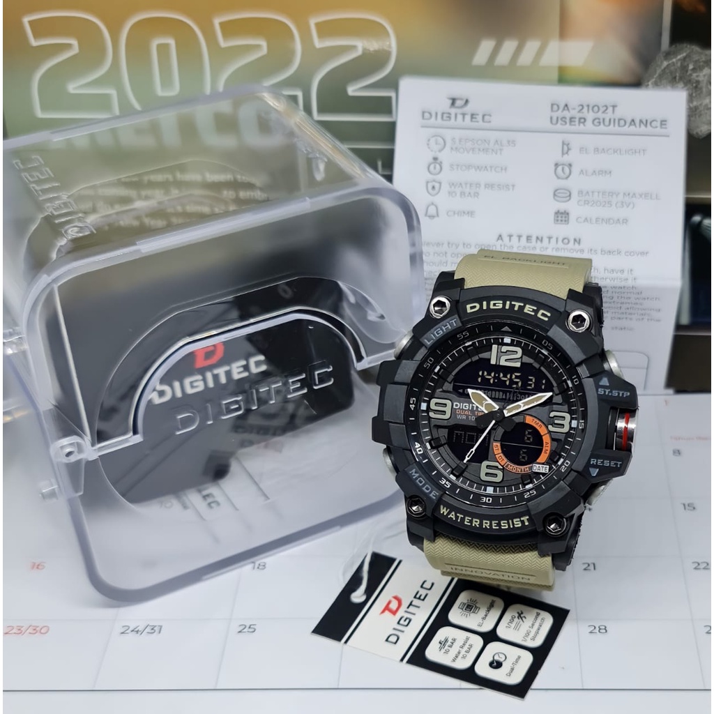 Jual Jam Tangan DIGITEC DA 2102 / DA-2102T / DA 2102T / DG 2102 Digitec ...