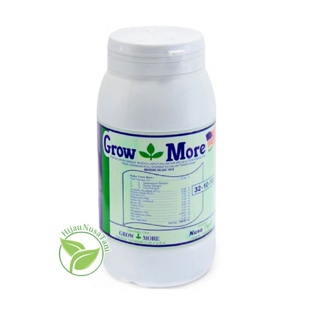 Jual Pupuk GROWMORE 32-10-10 454 gram - nutrisi pemacu pertumbuhan daun kemasan botol packing ...