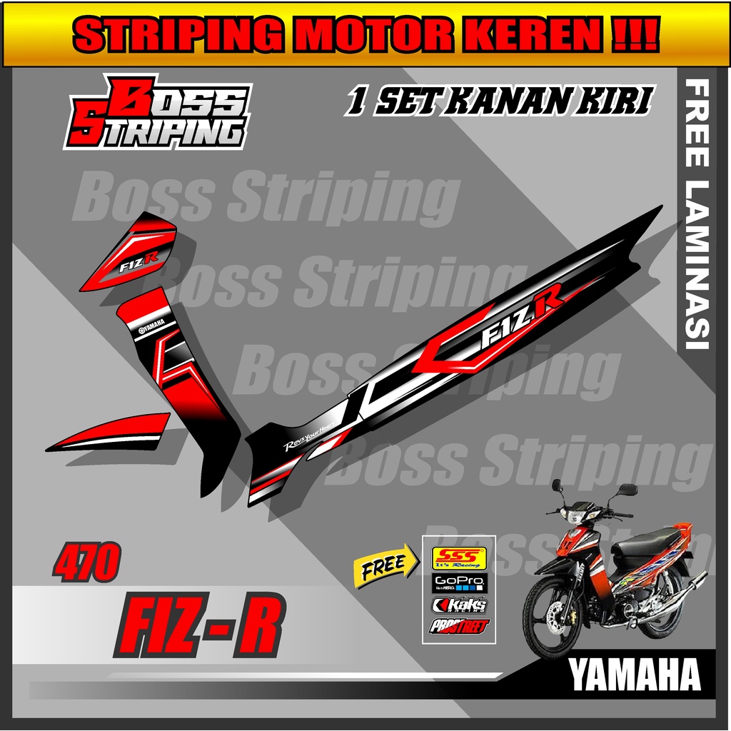 Jual Striping Fizr FizR F1zr / stiker setiker variasi semi full desain ...