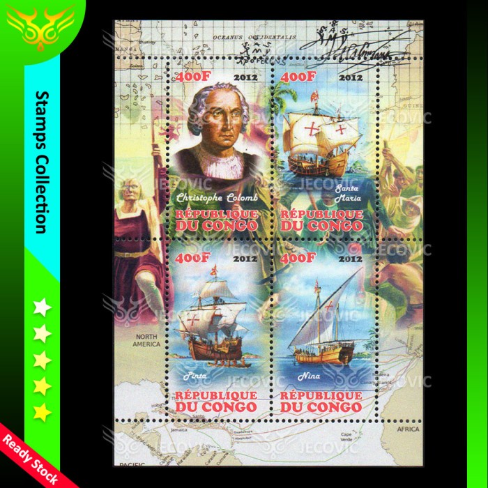 Jual Congo Christopher Colombus, Prangko Souvenir Sheets | Shopee Indonesia