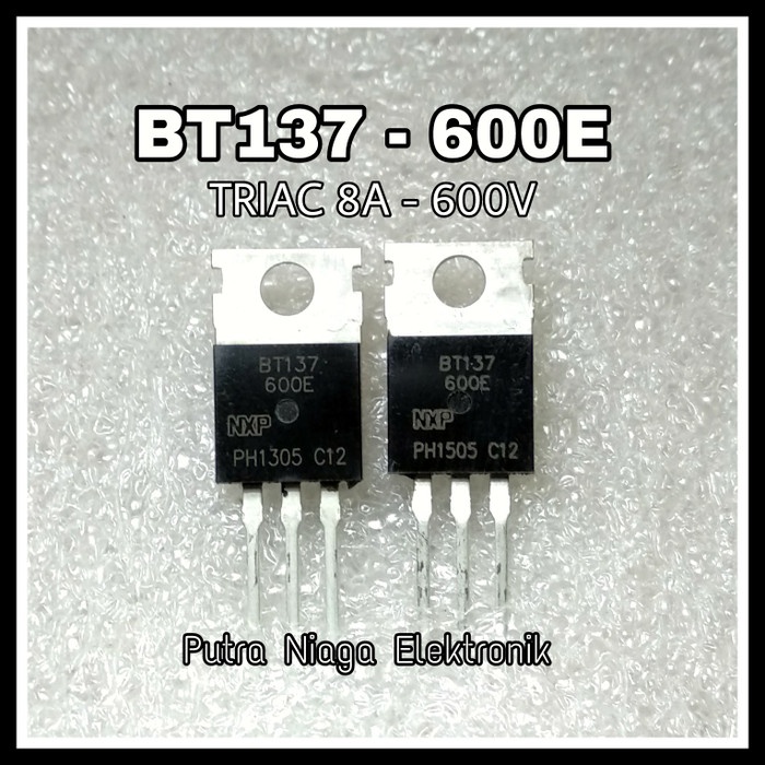 Jual BT137 600E Triac T0-220 BT137-600 8A 600V putr4n14 Berkualitas ...