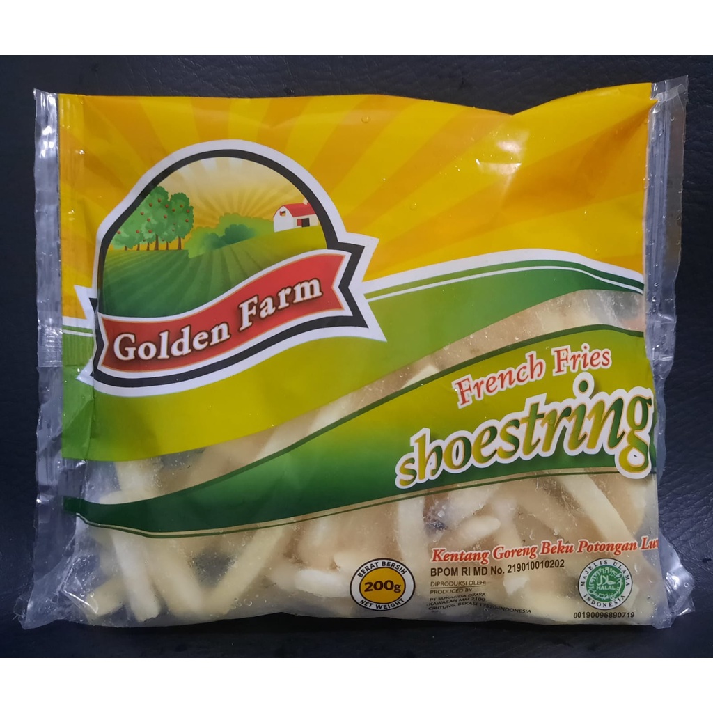 Jual Golden Farm Kentang Goreng Beku Shoestring 200 Gram Goldenfarm ...