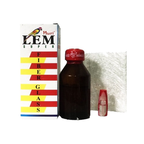 Jual Lem Fiberglass Lem Cap Nuri Lem Fiber Glass | Shopee Indonesia