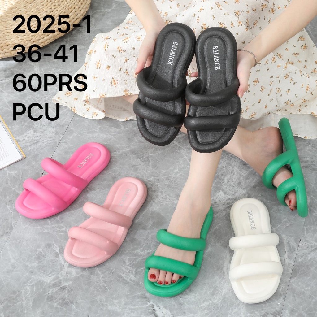 Jual PVC Sandal Slop Jelly Wanita Karet Import BALANCE Bahan Elastis ...