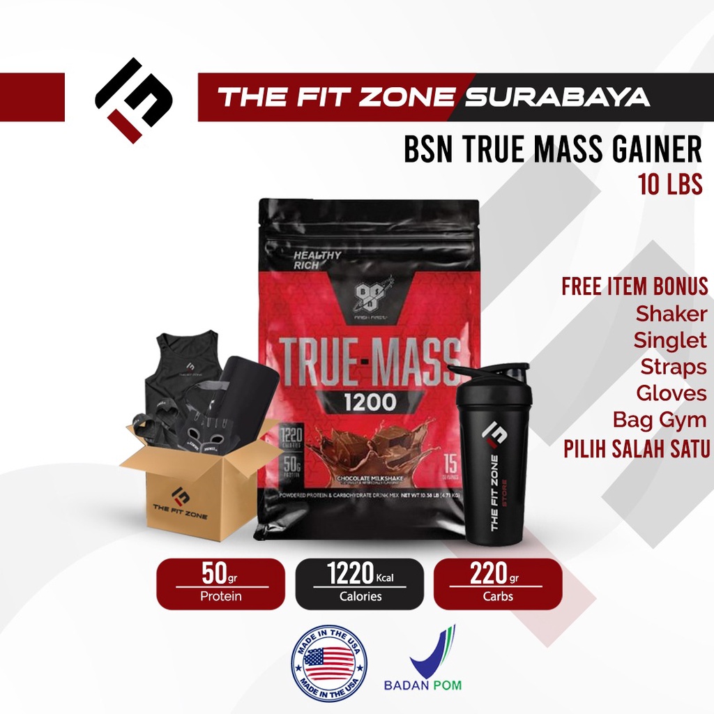 Jual BSN True-Mass Truemass 10,9Lbs True Mass NOT Serious Mass Weight ...
