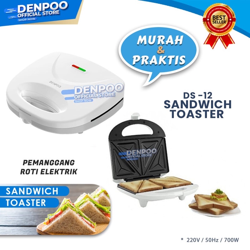 Jual DENPOO Sandwich Toaster DS 12 | Shopee Indonesia