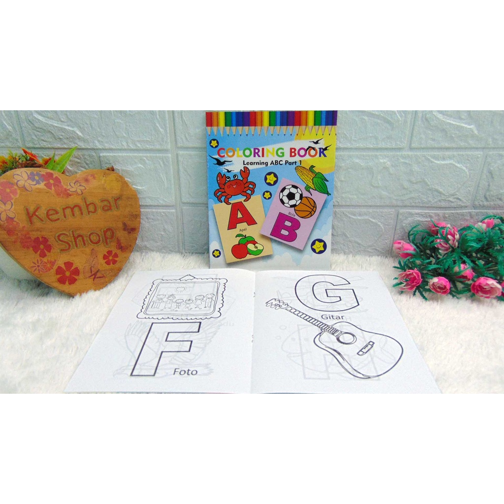 Jual IF-B95 Mainan Edukasi buku mewarnai anak Coloring Book Angka ...