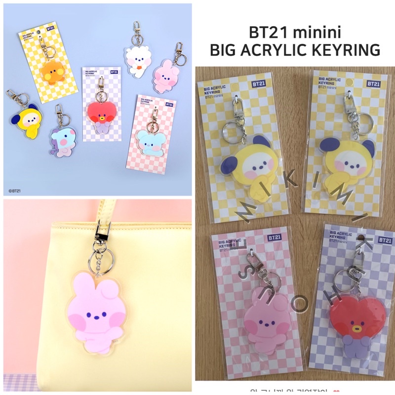 Jual BT21 MININI BIG ACRYLIC KEYRING FIGURE BT21 GANTUNGAN KEYCHAIN BTS DOLL | Shopee Indonesia