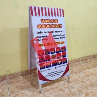 Jual STAND BANNER KAYU UKURAN 50 X 110 - STANDING BANNER PROMOSI JUALAN ...