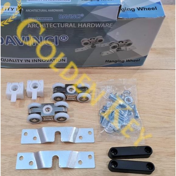 Jual Roda Gantung Nilon Rel Pintu Sliding Geser Hanging Nylon Wheel 50 ...