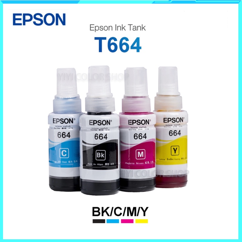 Jual TINTA EPSON 664 BLACK/COLOR PREMIUM(COMPATIBLE) | Shopee Indonesia