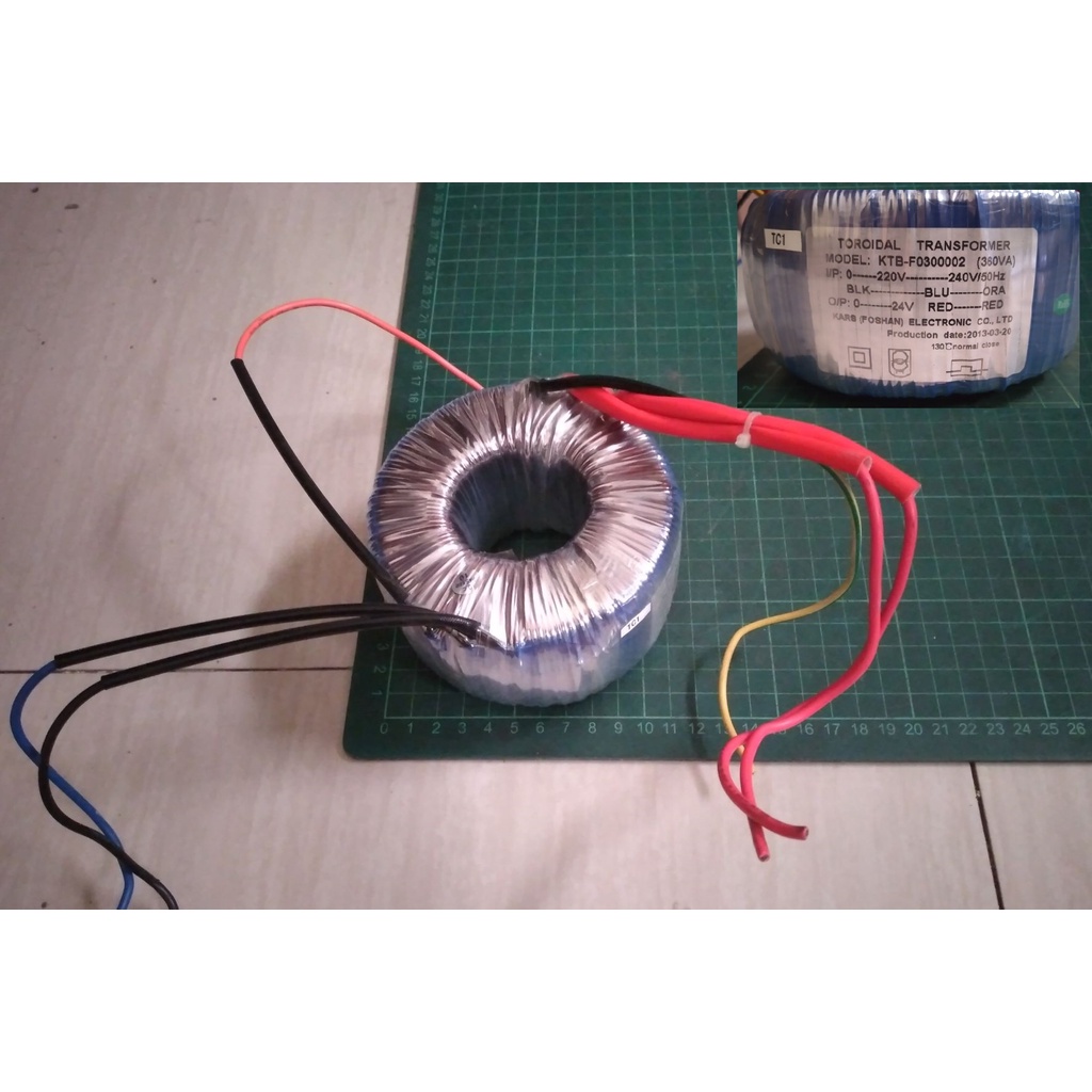 Jual Trafo Toroid/Donat Transformator 220V-240V output 24V | Shopee ...