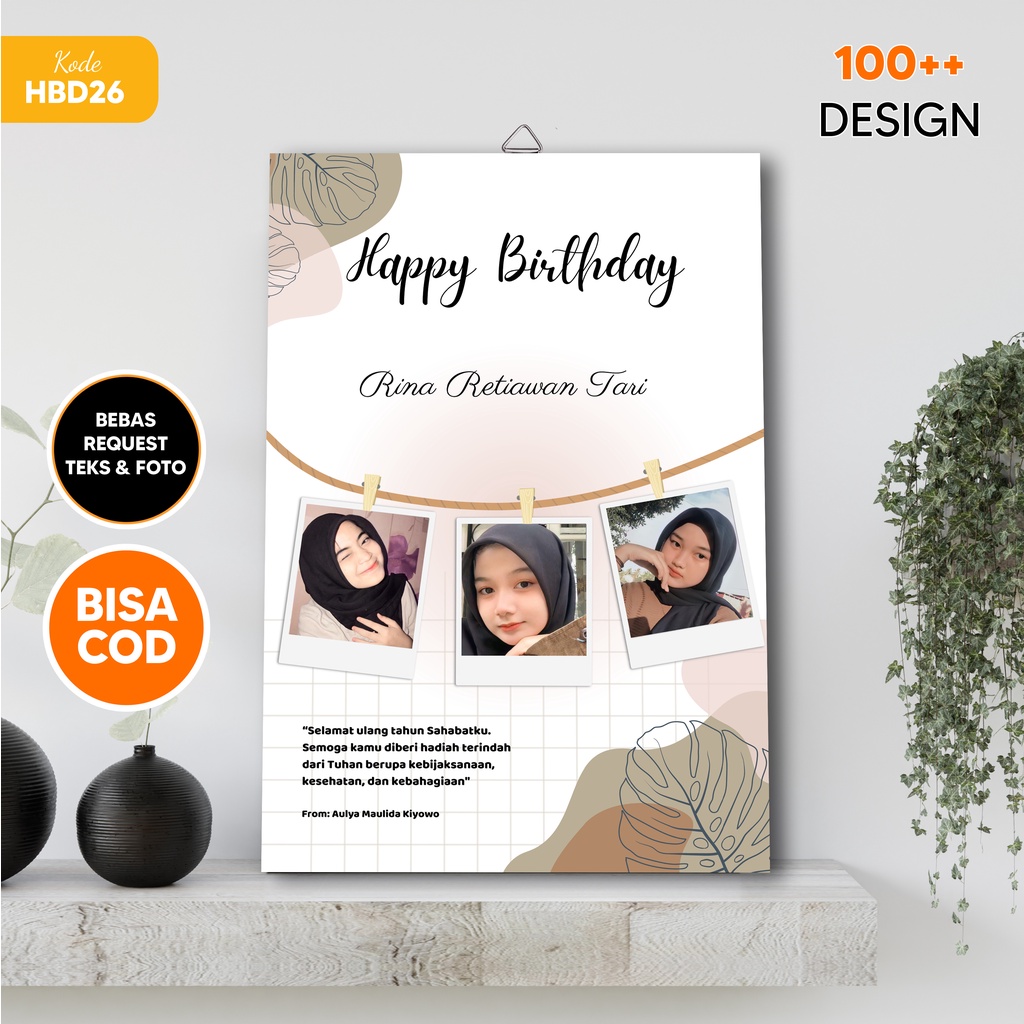 Jual Cetak Foto Kado Hadiah Ulang Tahun Wisuda Pernikahan Hiasan ...
