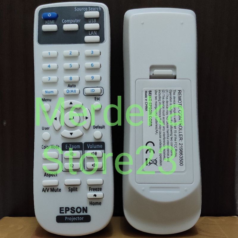 Jual PROYEKTOR PROJECTOR REMOTE EPSON EB E500-X500-X51-W51-W06-FH52 DLL ...