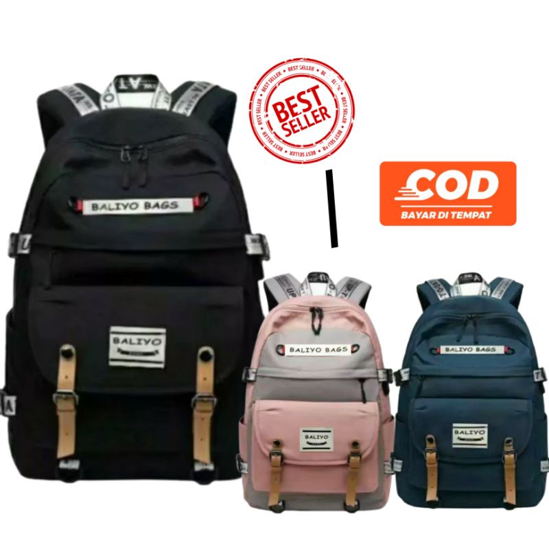 Jual Ransel Sekolah Anak Perempuan SD SMP SMK Tas Simple gendong ...