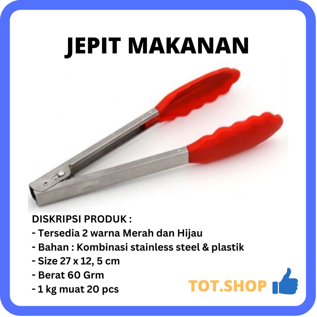 Jual Penjepit Capit Jepit Makanan Kue Gorengan Panggangan Grill BBQ ...