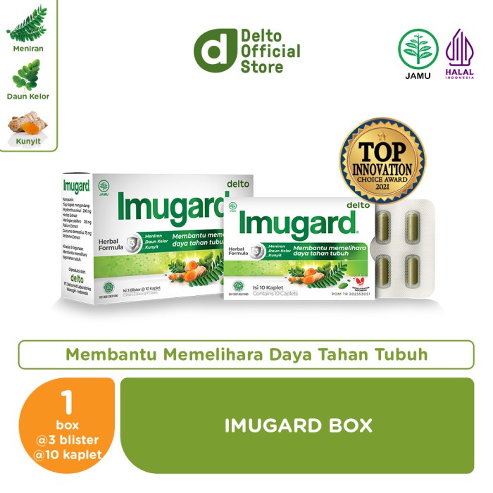 Jual Imugard Box (3 blister isi 10 kaplet) | Shopee Indonesia
