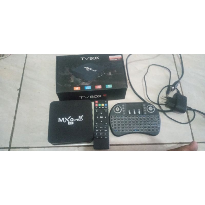 Jual stb set top box android smart tv android os 10 mxq pro 4k bonus ...