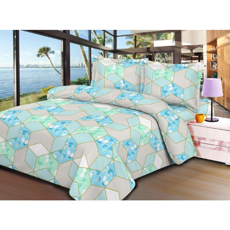 Jual sprei aesthetic new marble hijau tosca seprei homemade katun ...