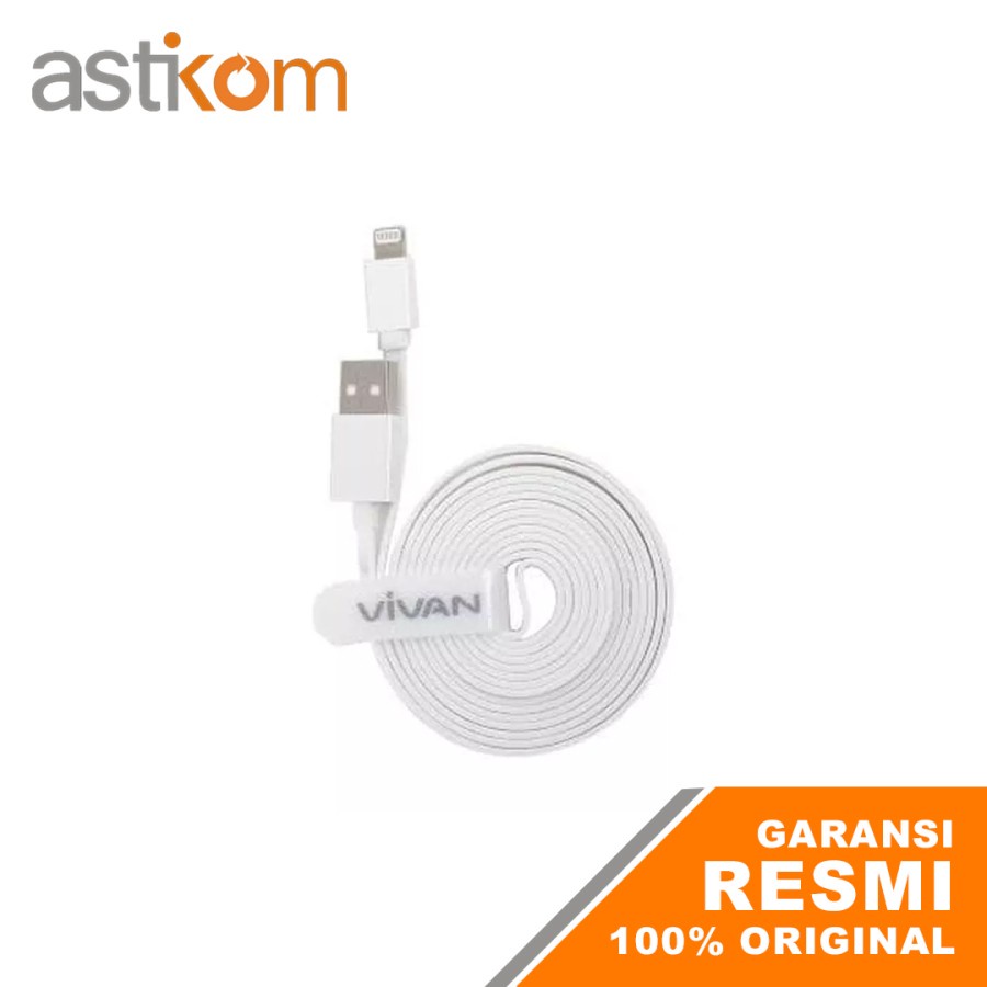 Jual Kabel Data Vivan Iphone 5 CL100 - Putih Kabel Iphone Murah ...
