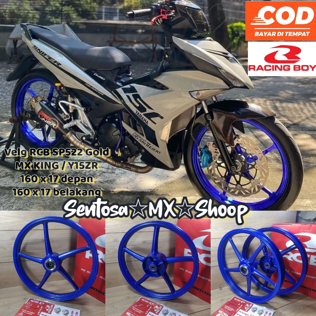 Jual VELG MX KING / Y15ZR RCB SP522 GOLD UKURAN DEPAN 160x17 & BELAKANG ...