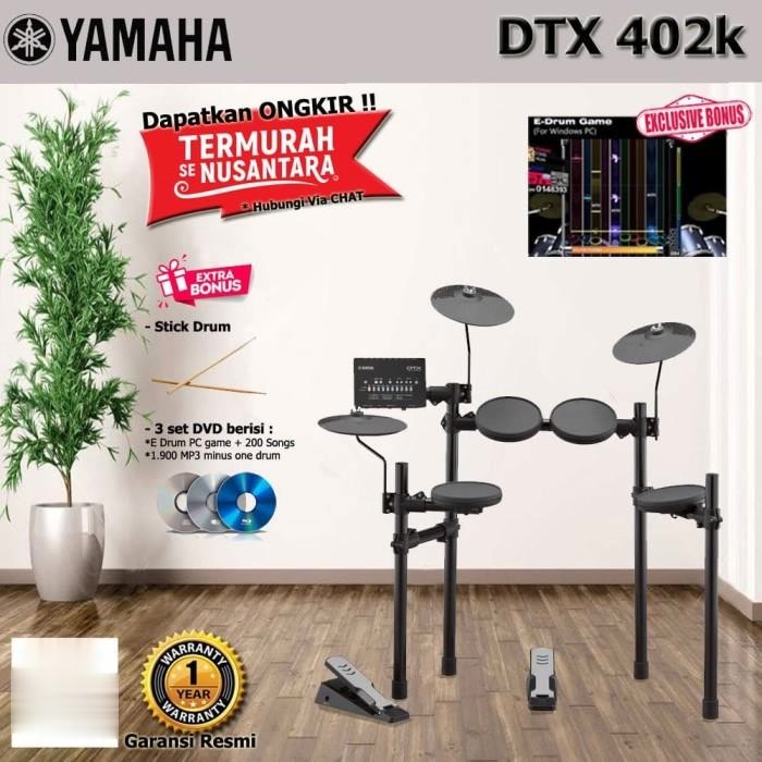 Jual Drum Elektrik Yamaha DTX402 / DTX402K / DTX 402 / 402K Original ...