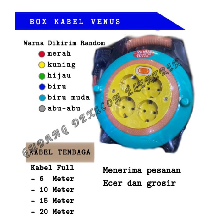 Jual Kabel Box Venus 15 M/Colokan Roll/Terminal Listrik | Shopee Indonesia