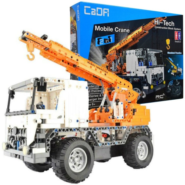 Jual Double E CaDA Bricks 2 In 1 Mobile Crane C51013W Radio Control ...