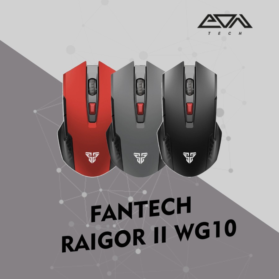 Jual Fantech RAIGOR II WG10 Wireless Gaming Mouse / WG-10 (Gray/Black ...